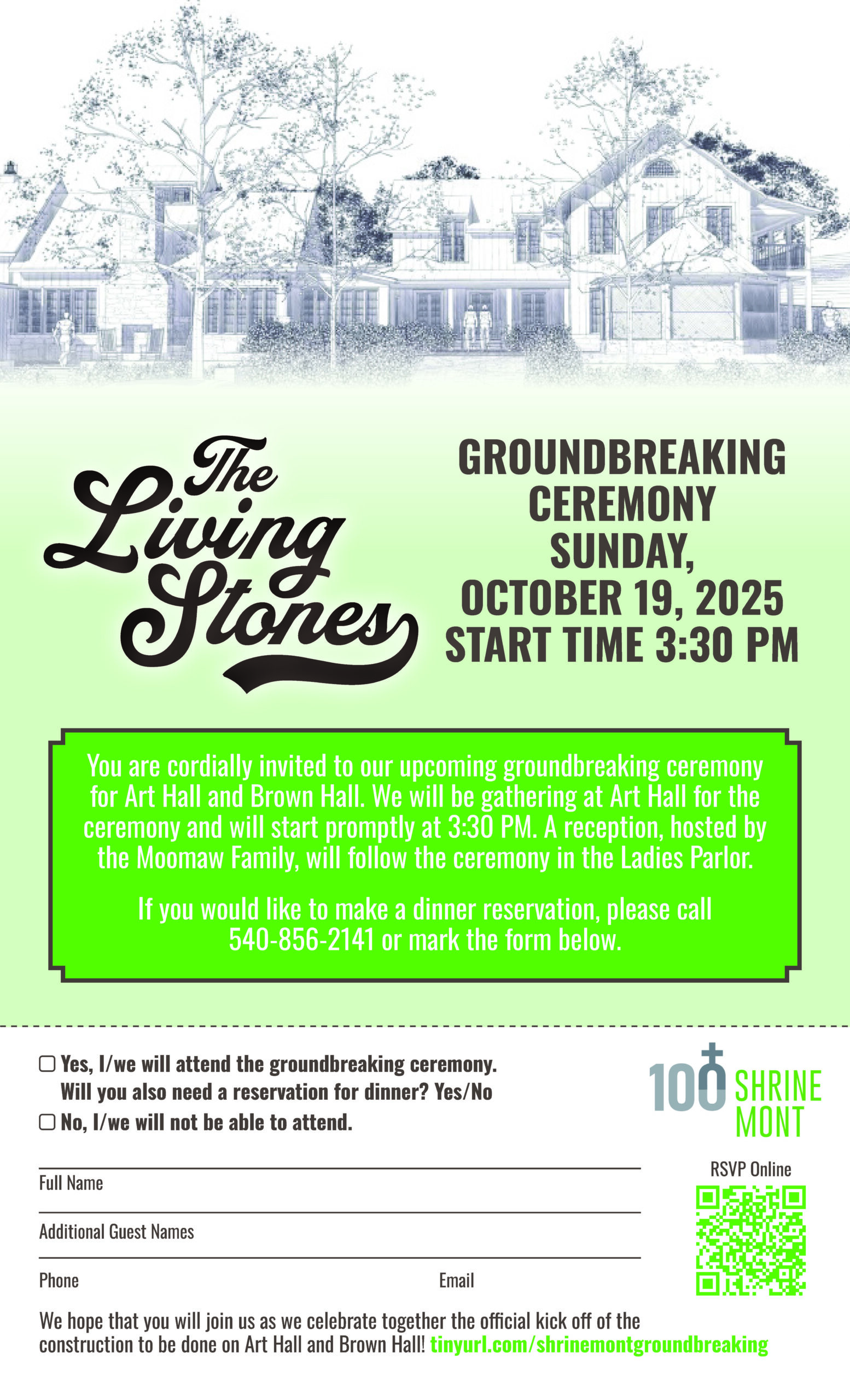 Art Hall & Brown Hall Ground Breaking – Shrine Mont